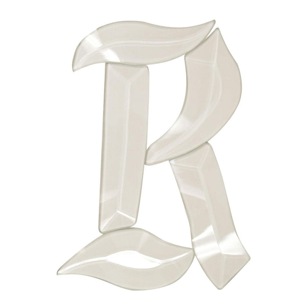 Letter R - Glass Alphabet Bevel Clusters - The Avenue Stained Glass